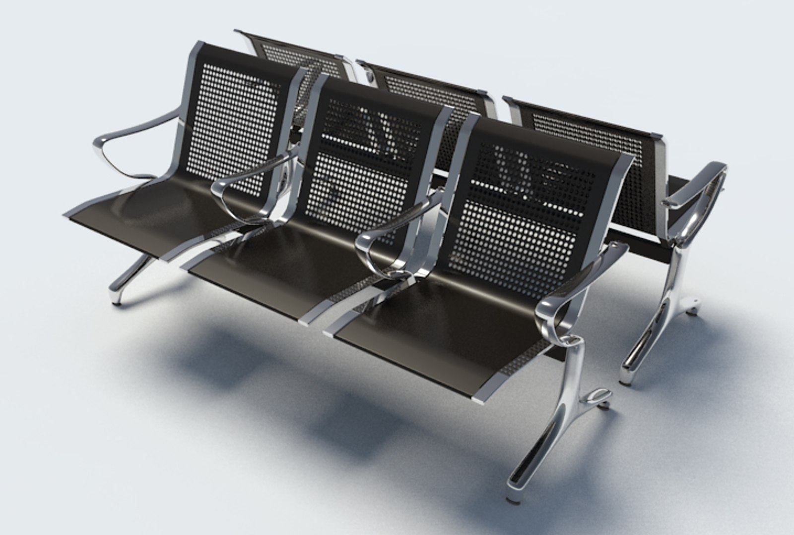 waiting chairs 3d model