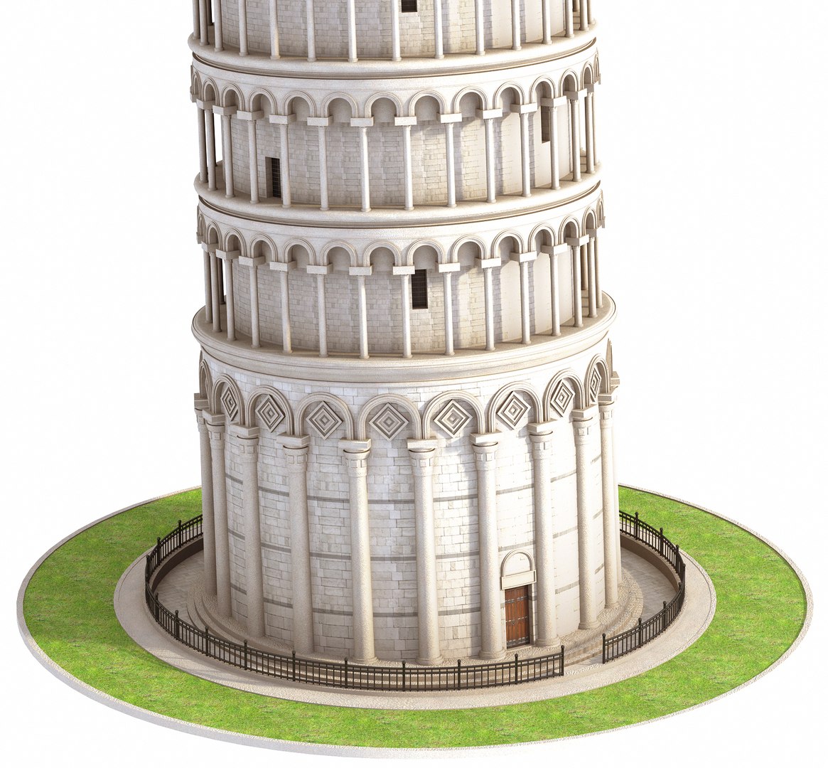 Pisa Tower 3D Model - TurboSquid 1224406