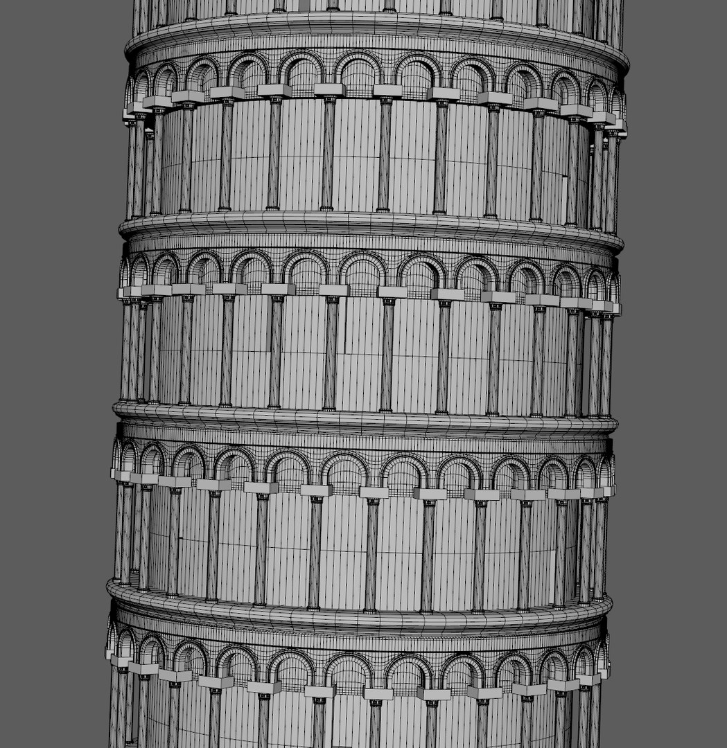 Pisa Tower 3D Model - TurboSquid 1224406