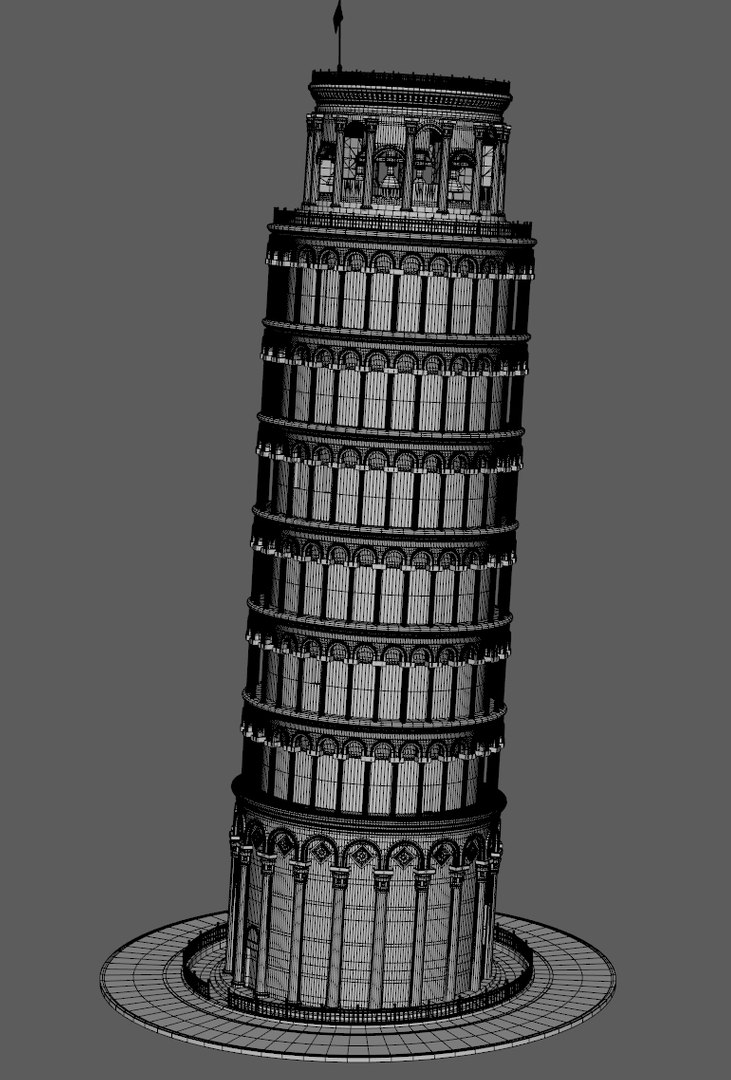 Pisa Tower 3D Model - TurboSquid 1224406