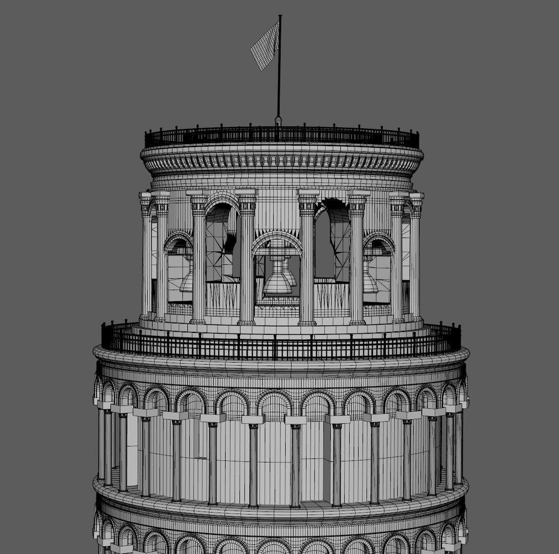 Pisa Tower 3D Model - TurboSquid 1224406