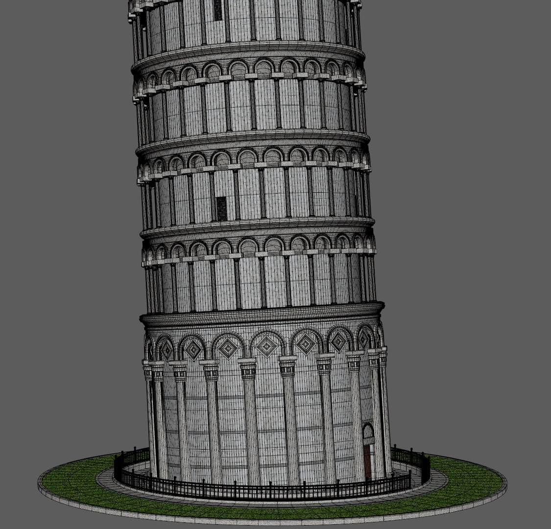 Pisa Tower 3D Model - TurboSquid 1224406
