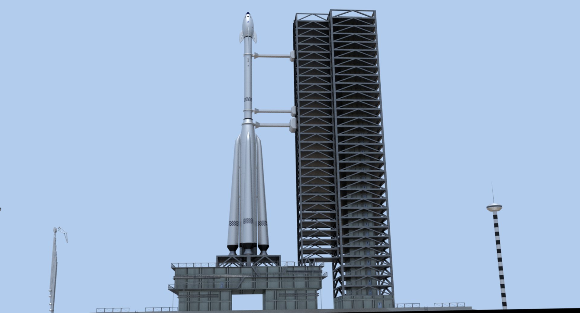 Launch Complex 3D Model - TurboSquid 1206319