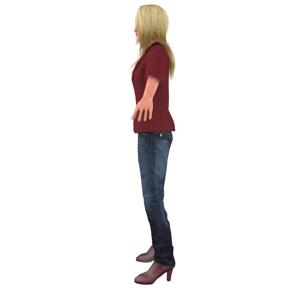 Casual woman 3D model - TurboSquid 1310114