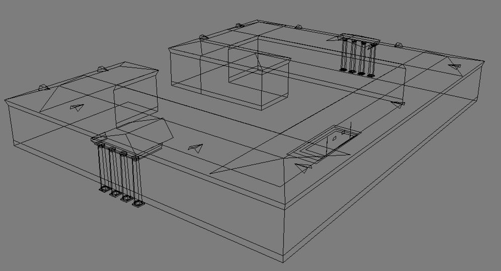 3d Old Classic Building Model