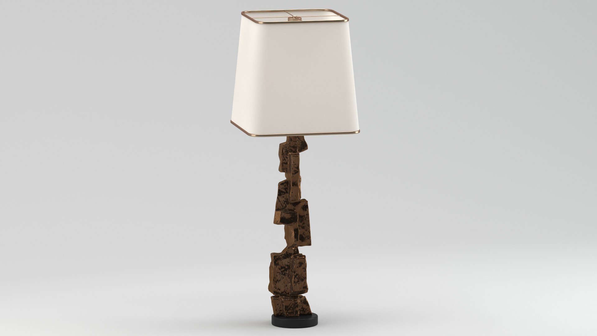 3D Large Brutalist Cubist Lamp - TurboSquid 1607513