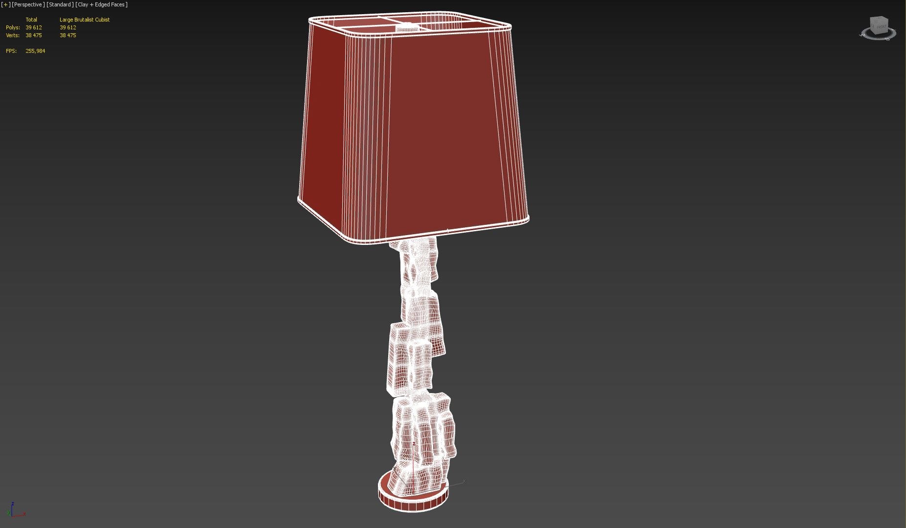 3D Large Brutalist Cubist Lamp - TurboSquid 1607513