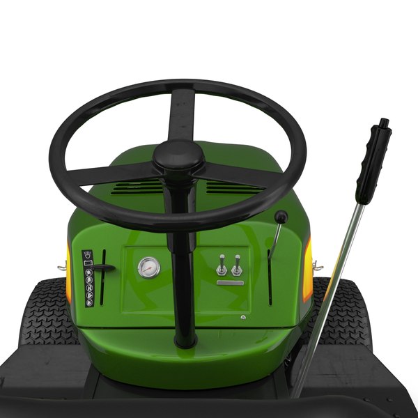 3d model of lawn tractor rigged modeled