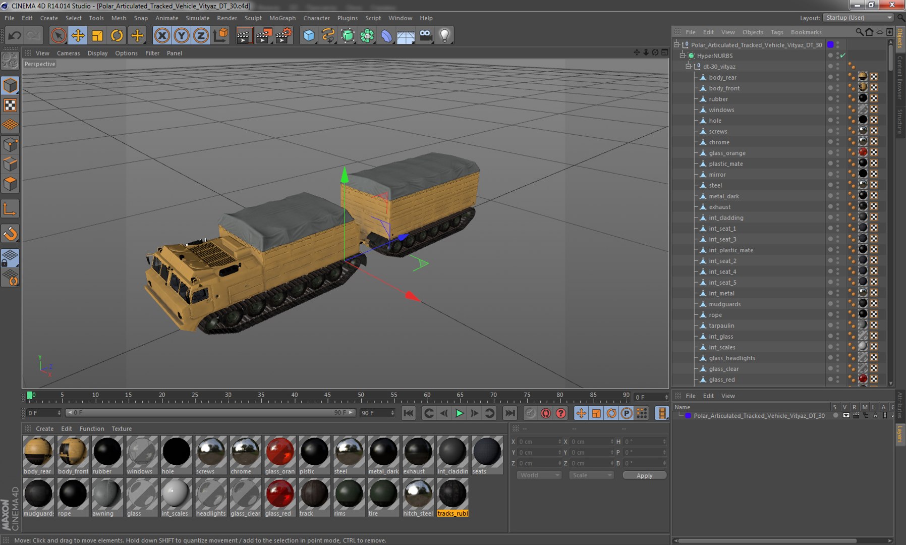 Polar Articulated Tracked Vehicle Model - TurboSquid 1225635