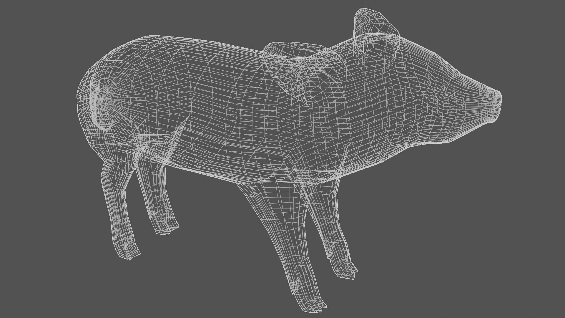 3D Pig OBJ Model - TurboSquid 2109799
