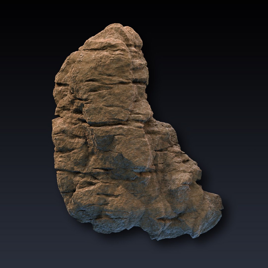 3d Rock Blocks Faces Cliffs