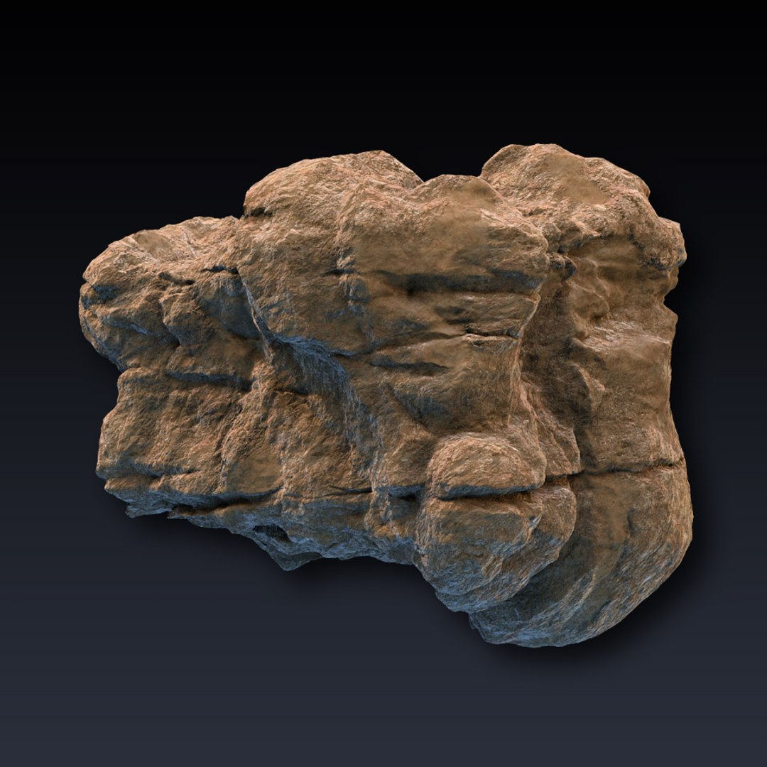 3d Rock Blocks Faces Cliffs