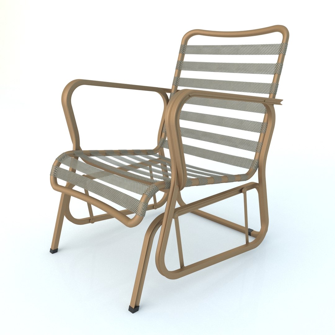 Retro Racking Chair 3D - TurboSquid 2253450