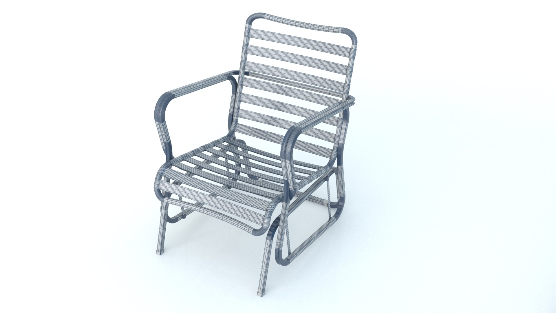 Retro Racking Chair 3D - TurboSquid 2253450