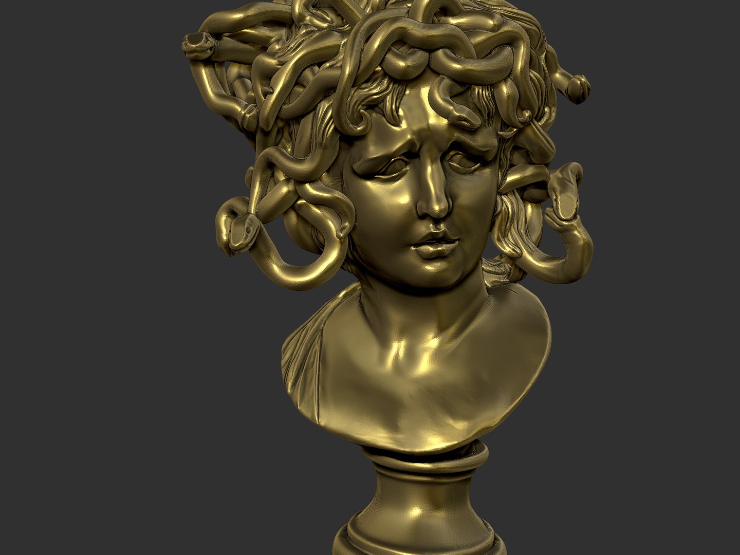 Medusa Head Sculpture 3D Model - TurboSquid 2239354