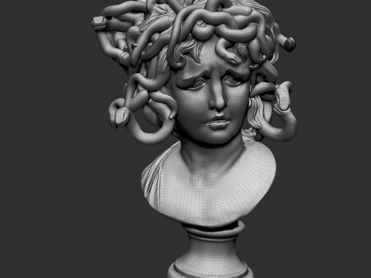 Medusa Head Sculpture 3D Model - TurboSquid 2239354