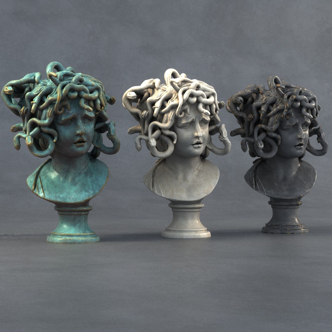 Medusa Head Sculpture 3D Model - TurboSquid 2239354