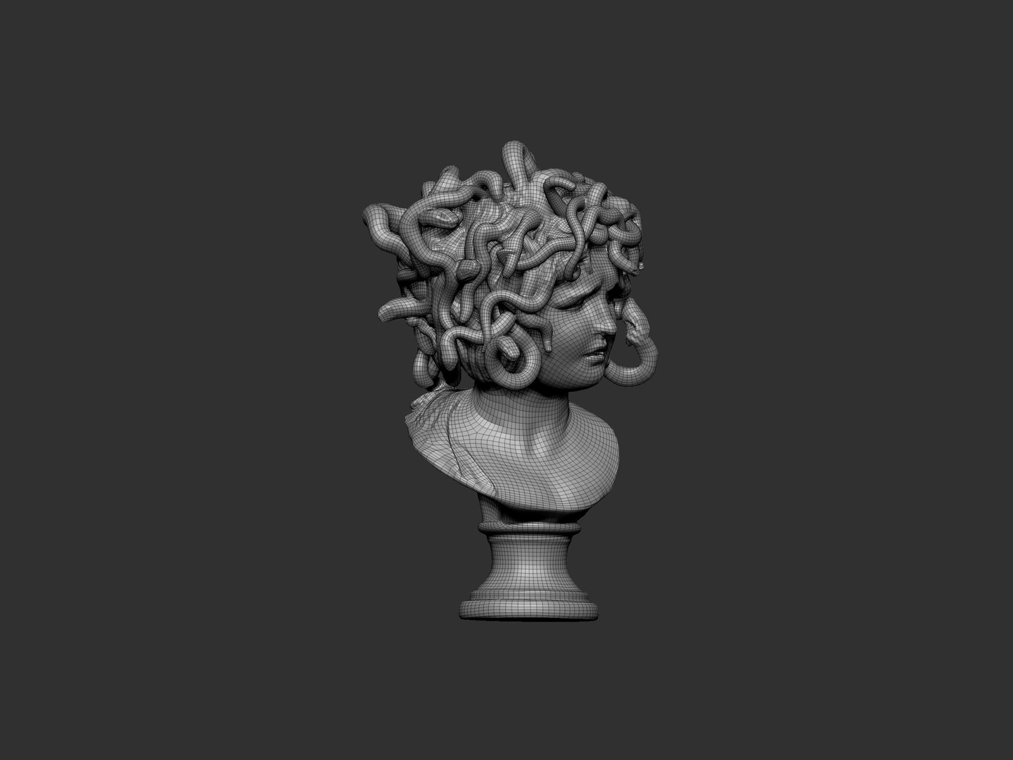 Medusa Head Sculpture 3D Model - TurboSquid 2239354