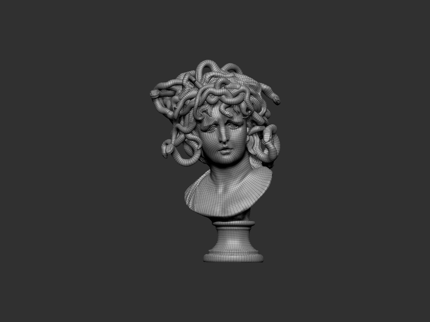 Medusa Head Sculpture 3D Model - TurboSquid 2239354