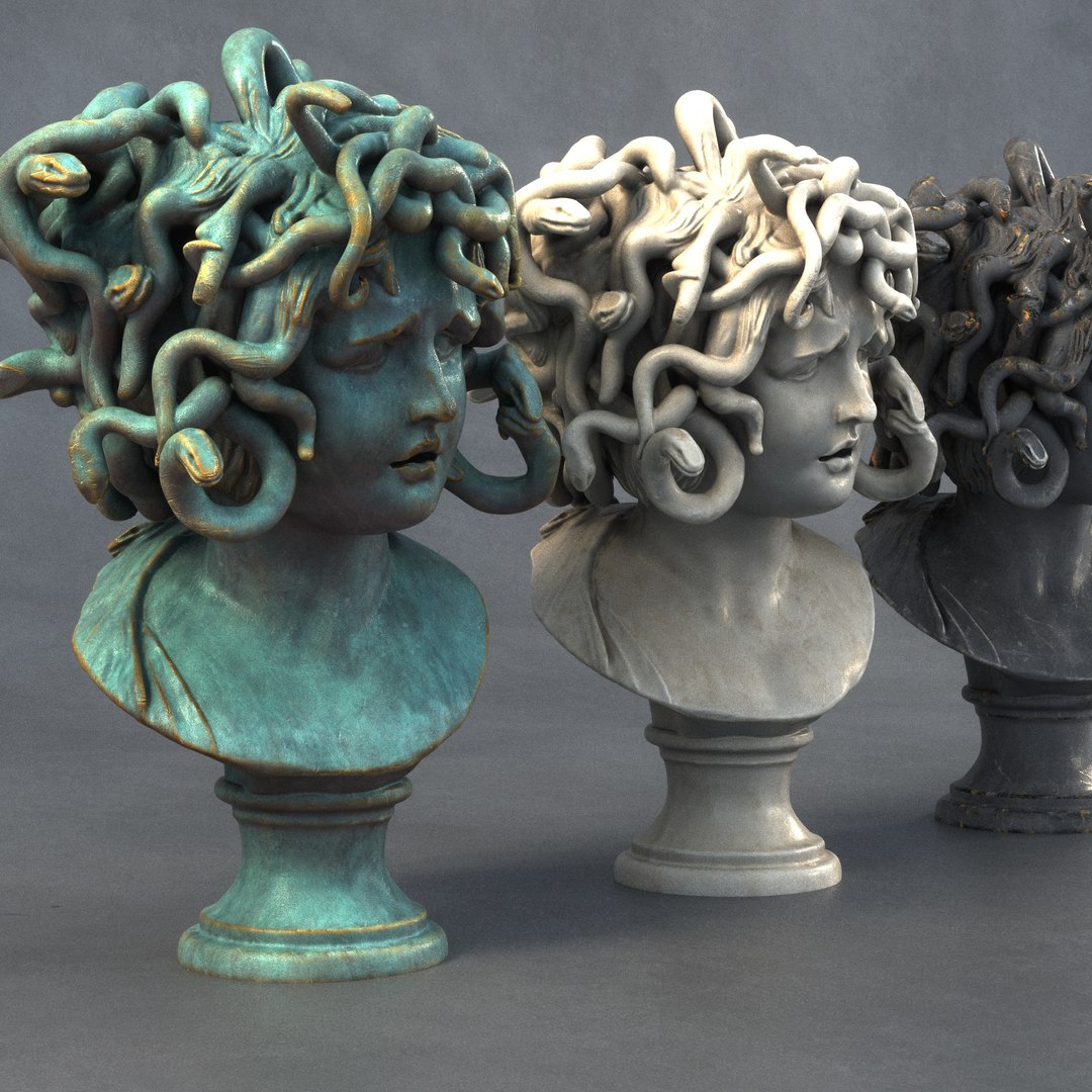 Medusa Head Sculpture 3D Model - TurboSquid 2239354