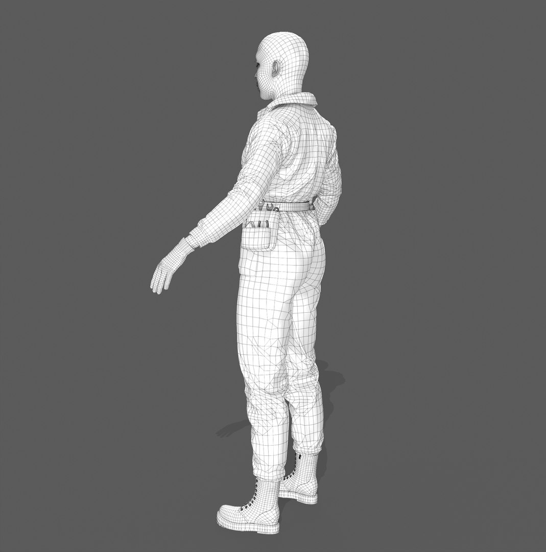 Asian Female Worker 3D model - TurboSquid 1963001