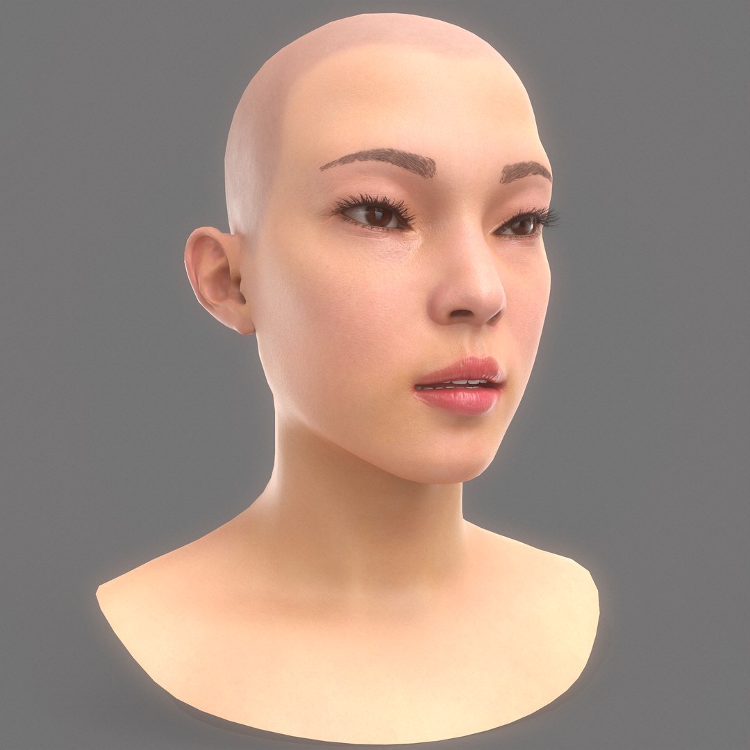 Asian Female Worker 3D Model - TurboSquid 1963001