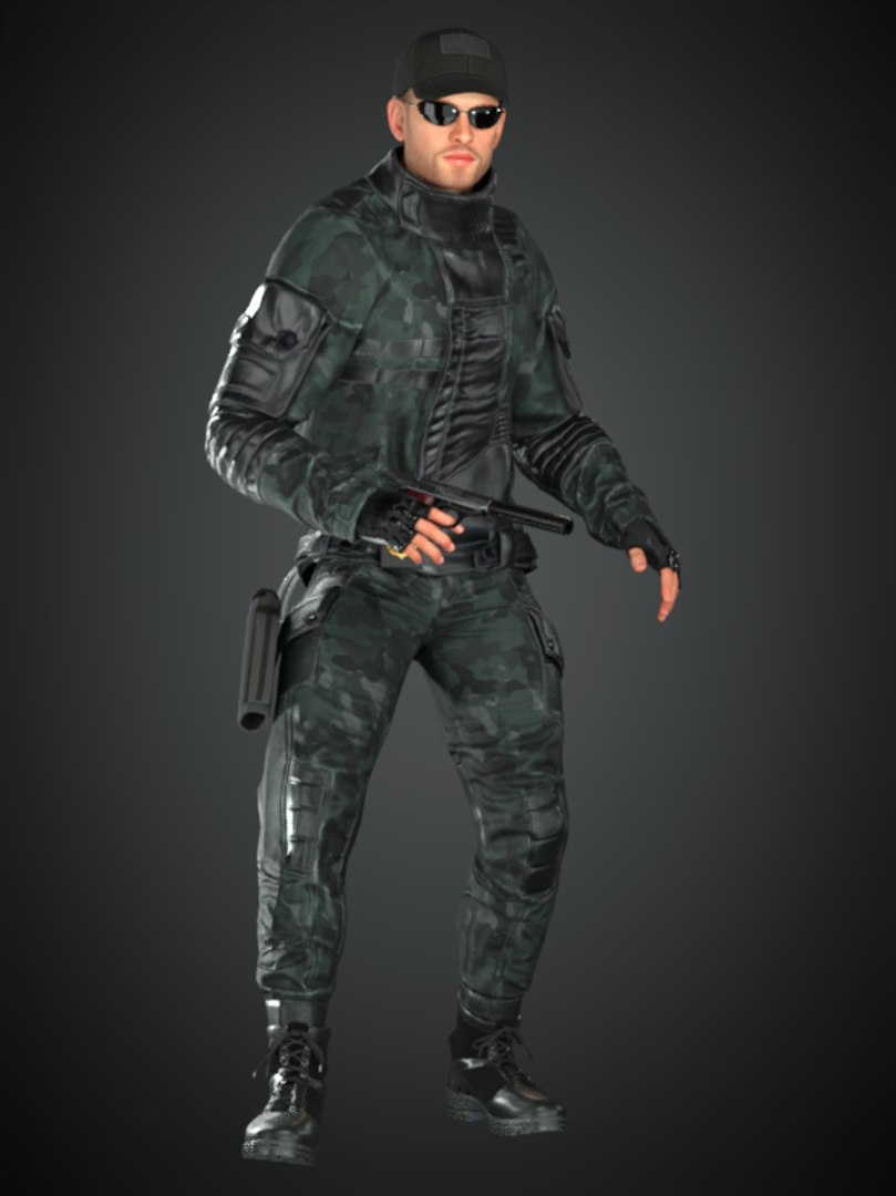 Realistic Rigged Soldier Man Character 3D Model Model - TurboSquid 2148814