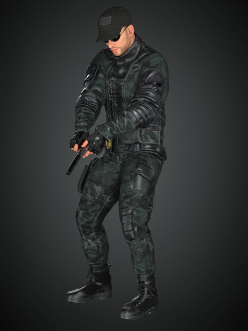 Realistic Rigged Soldier Man Character 3D Model Model - TurboSquid 2148814