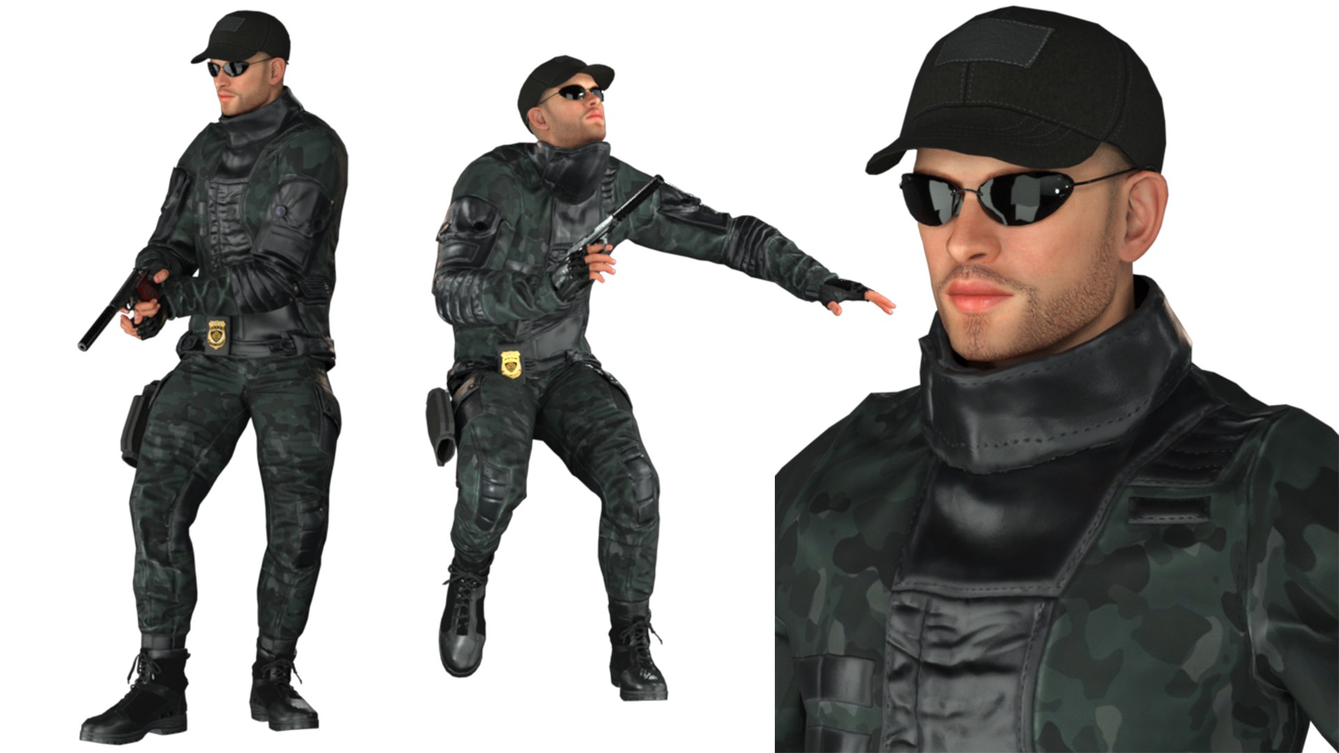 Realistic Rigged Soldier Man Character 3D Model Model - TurboSquid 2148814