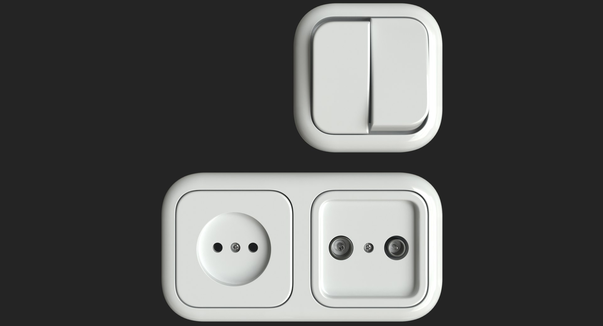 3D Realistic Light Switches Electrical - TurboSquid 1308040