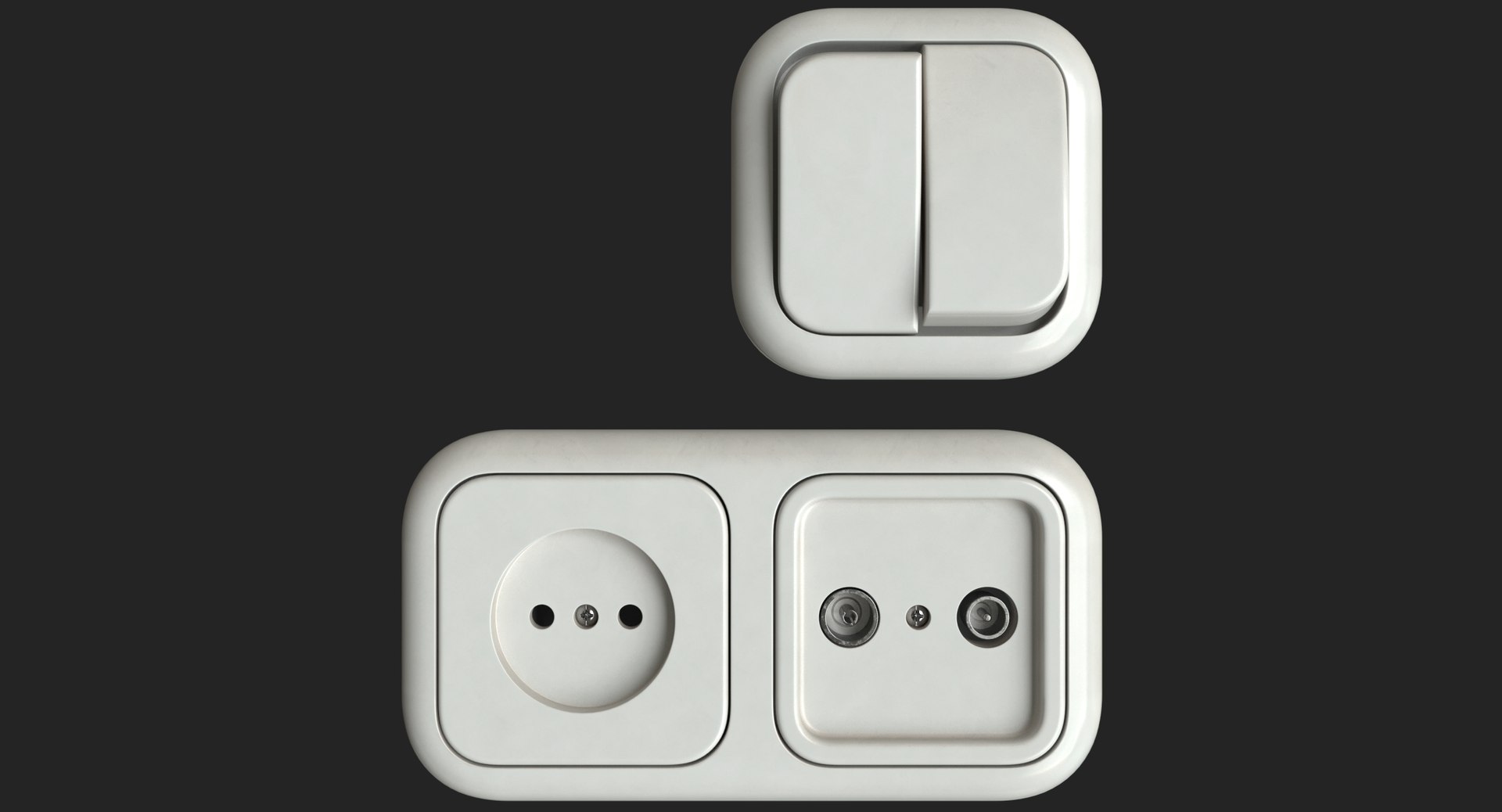 3D Realistic Light Switches Electrical - TurboSquid 1308040