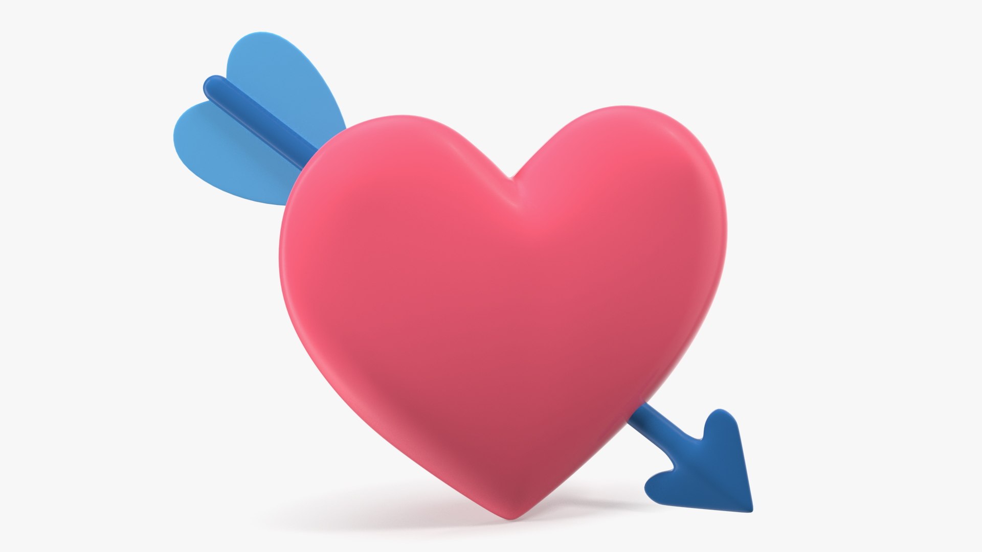 3D Heart With Arrow Emoji - TurboSquid 1867939