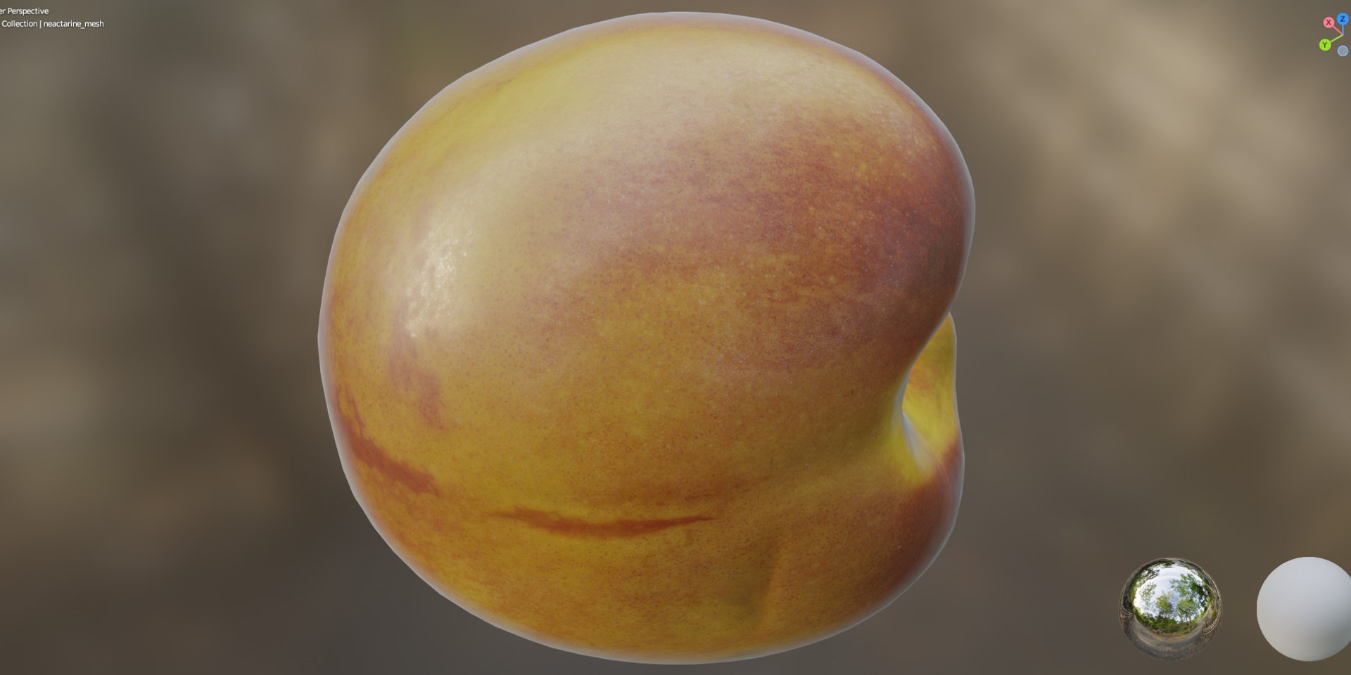3D model 4k nectarine - TurboSquid 1965506
