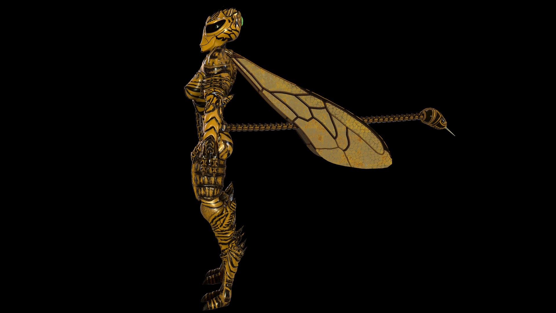 3D Mutant Wasp Model - TurboSquid 1471214