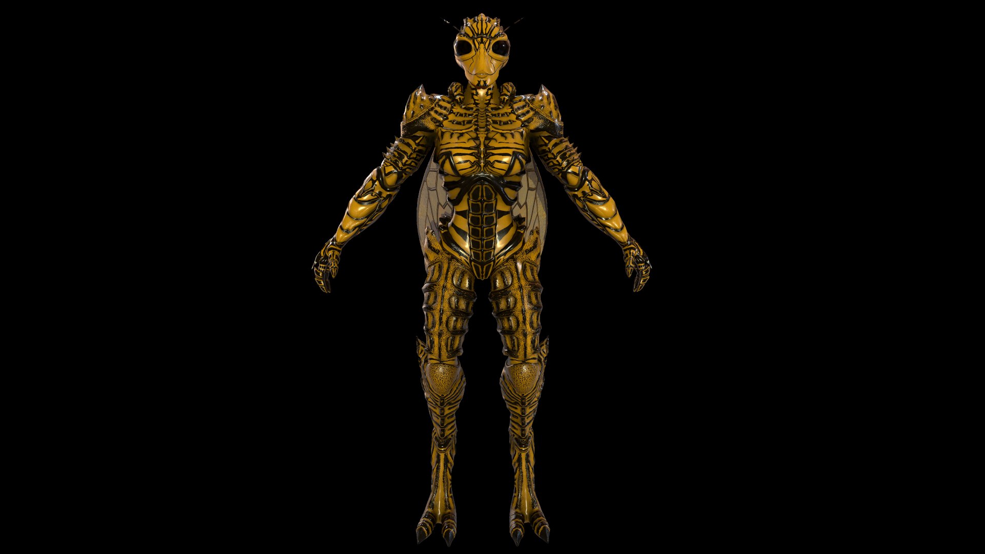 3D Mutant Wasp Model - TurboSquid 1471214