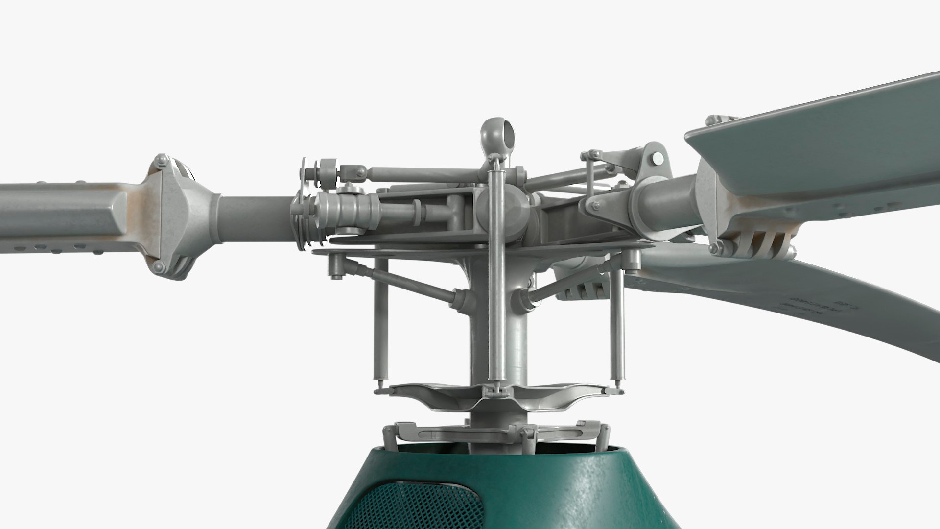 3D Model Navy Helicopter Sikorsky H-5 Green Rigged - TurboSquid 2302769