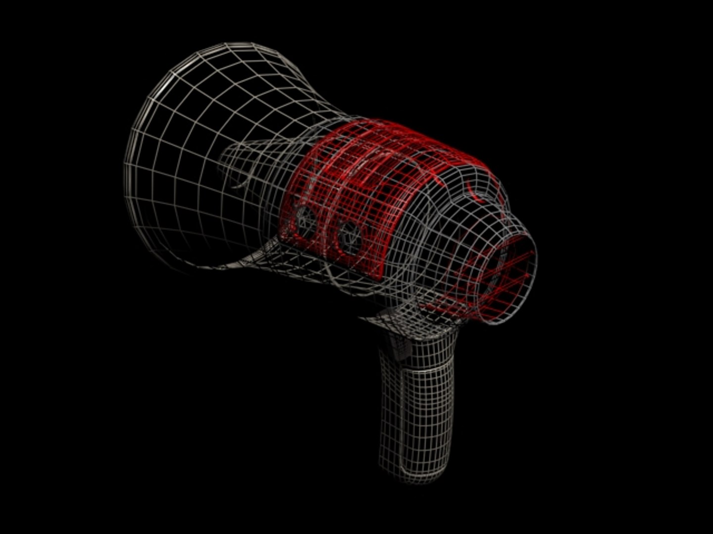 3d Model Megaphone Loadspeaker
