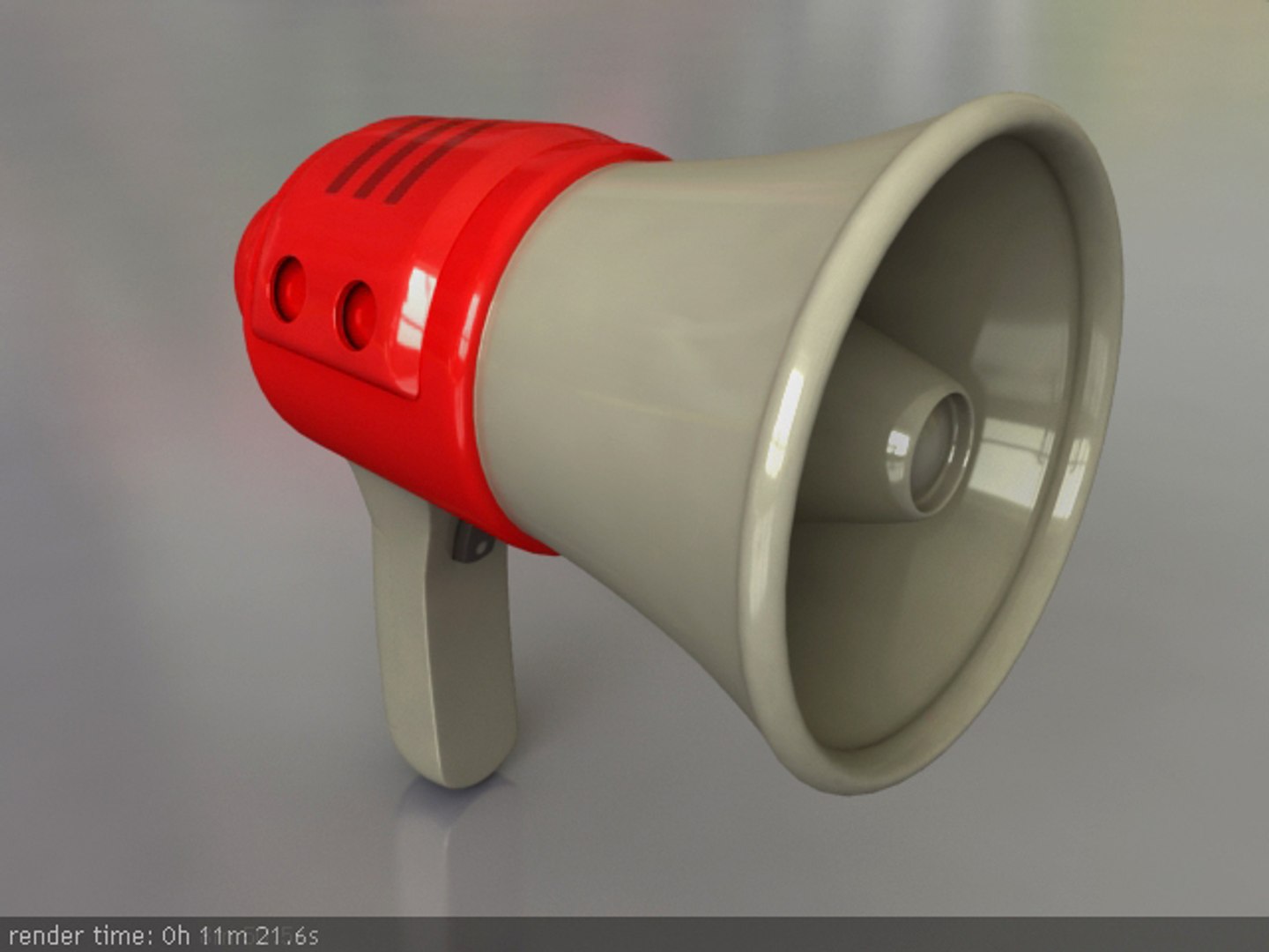 3d Model Megaphone Loadspeaker