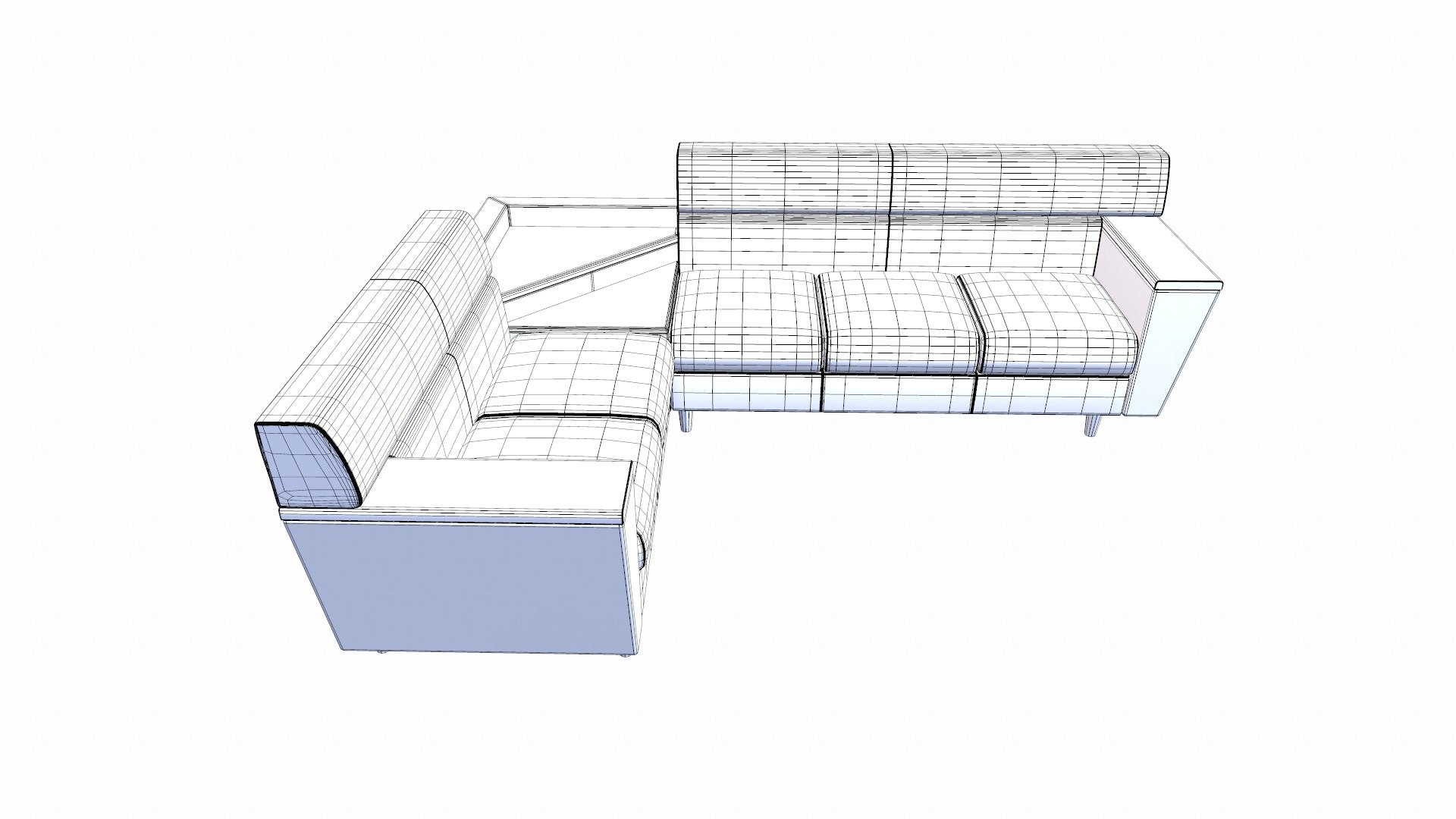 Vertex Leather 5 Seater Sofa Wip Pebble 3D Model - TurboSquid 2339469