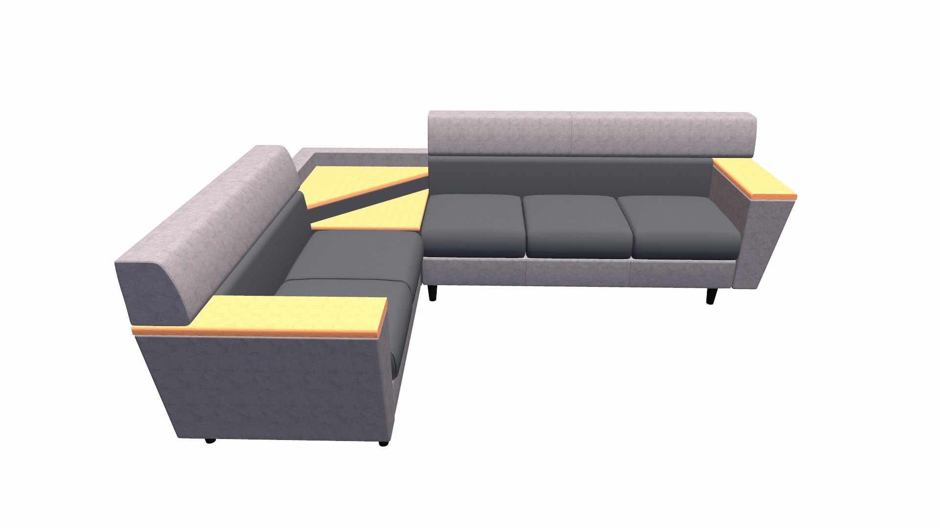 Vertex Leather 5 Seater Sofa Wip Pebble 3D Model - TurboSquid 2339469