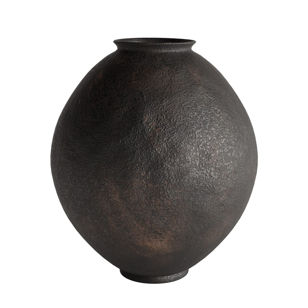 3D Round Metal Vase - TurboSquid 2291237