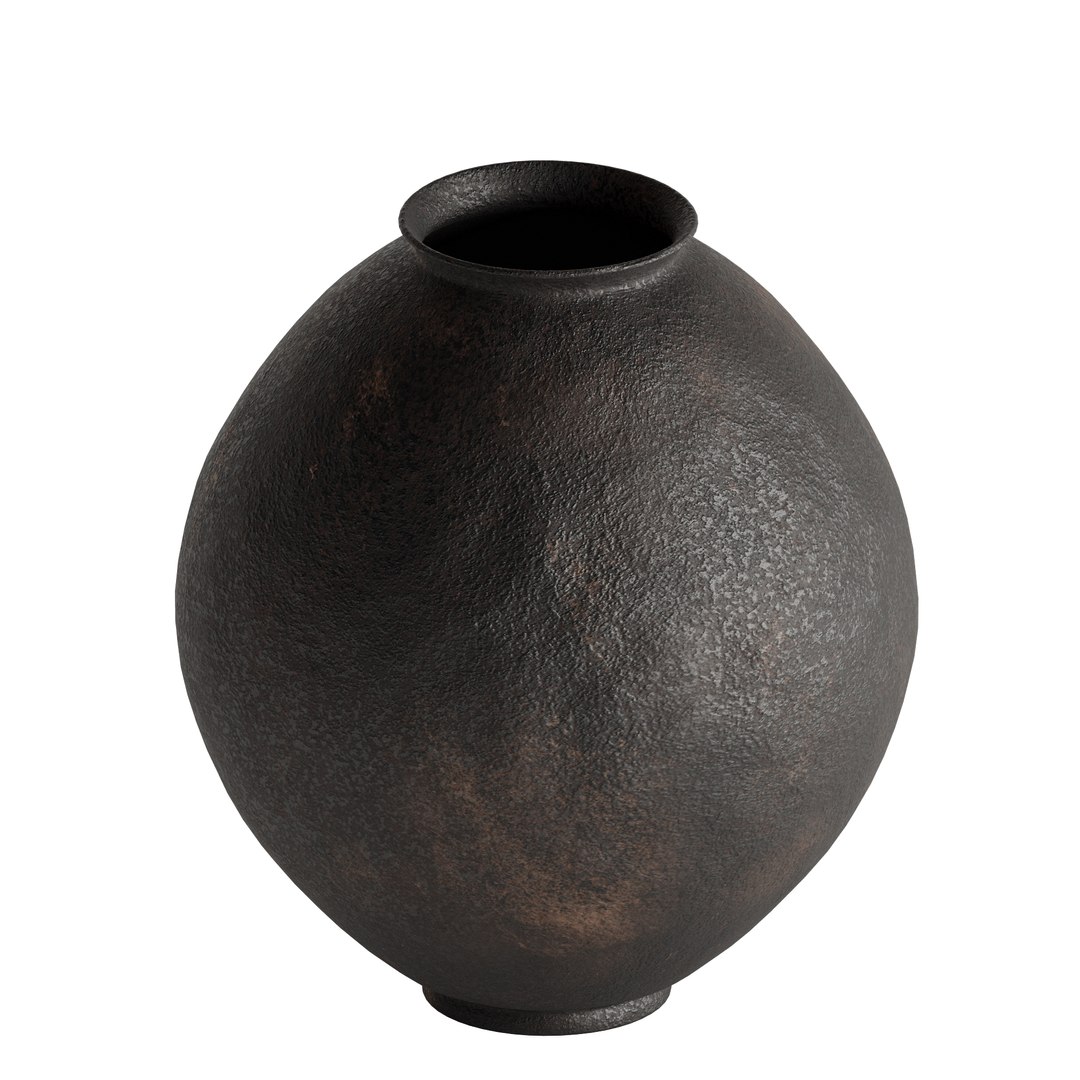 3D Round Metal Vase - TurboSquid 2291237