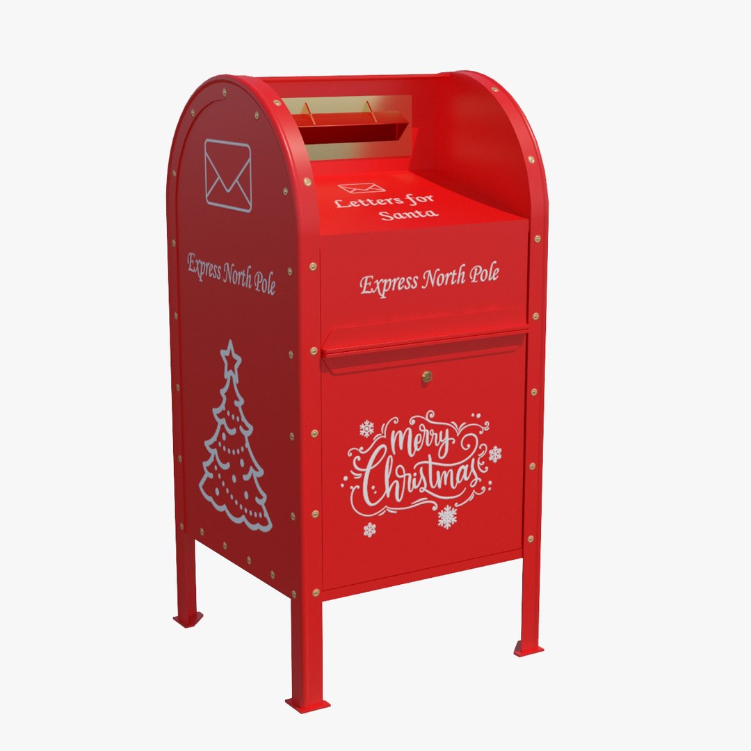 3D модель Christmas Mail Box - TurboSquid 1981746
