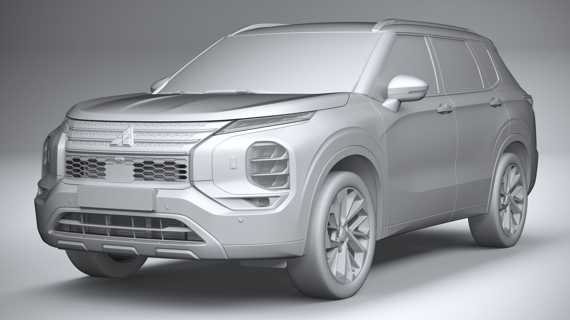 3D mitsubishi outlander 2022 model - TurboSquid 1713299