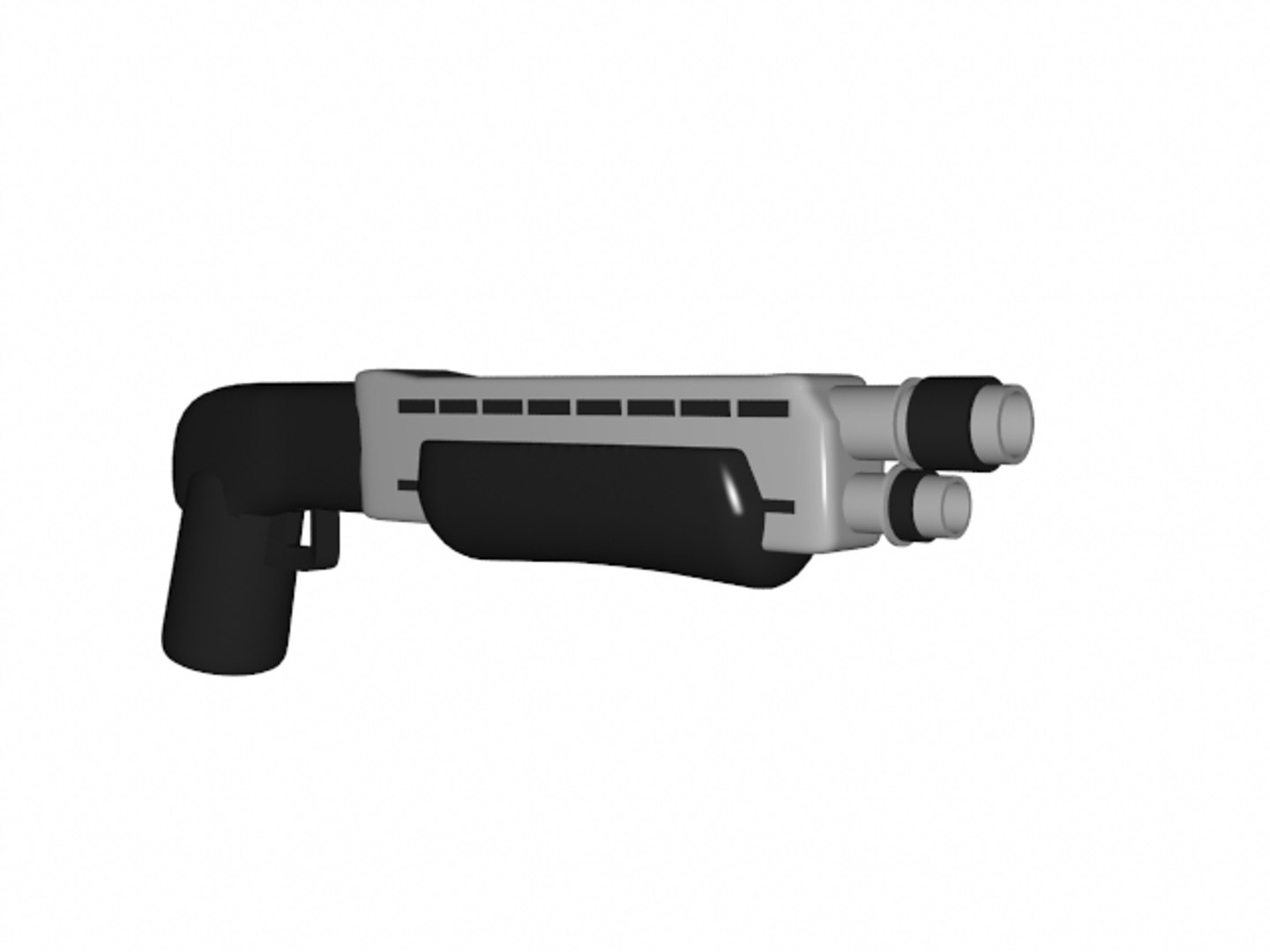 3d Model Of Lego Spas-12 Shotgun