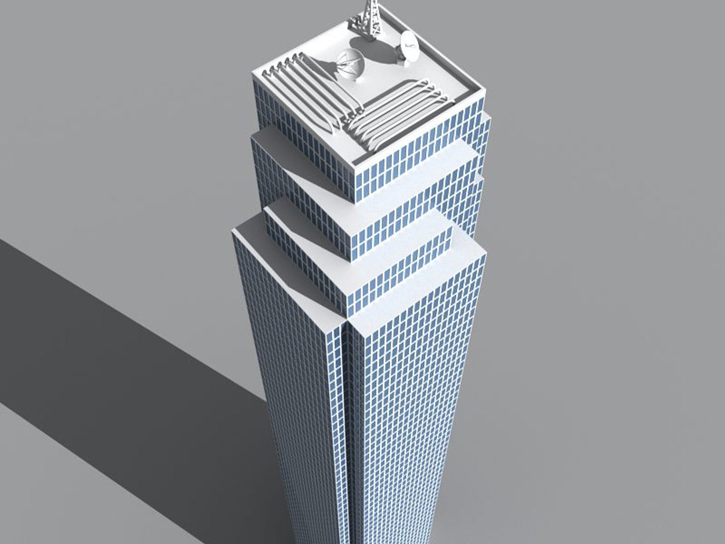 5 Dallas Skyscrapers 3d Model