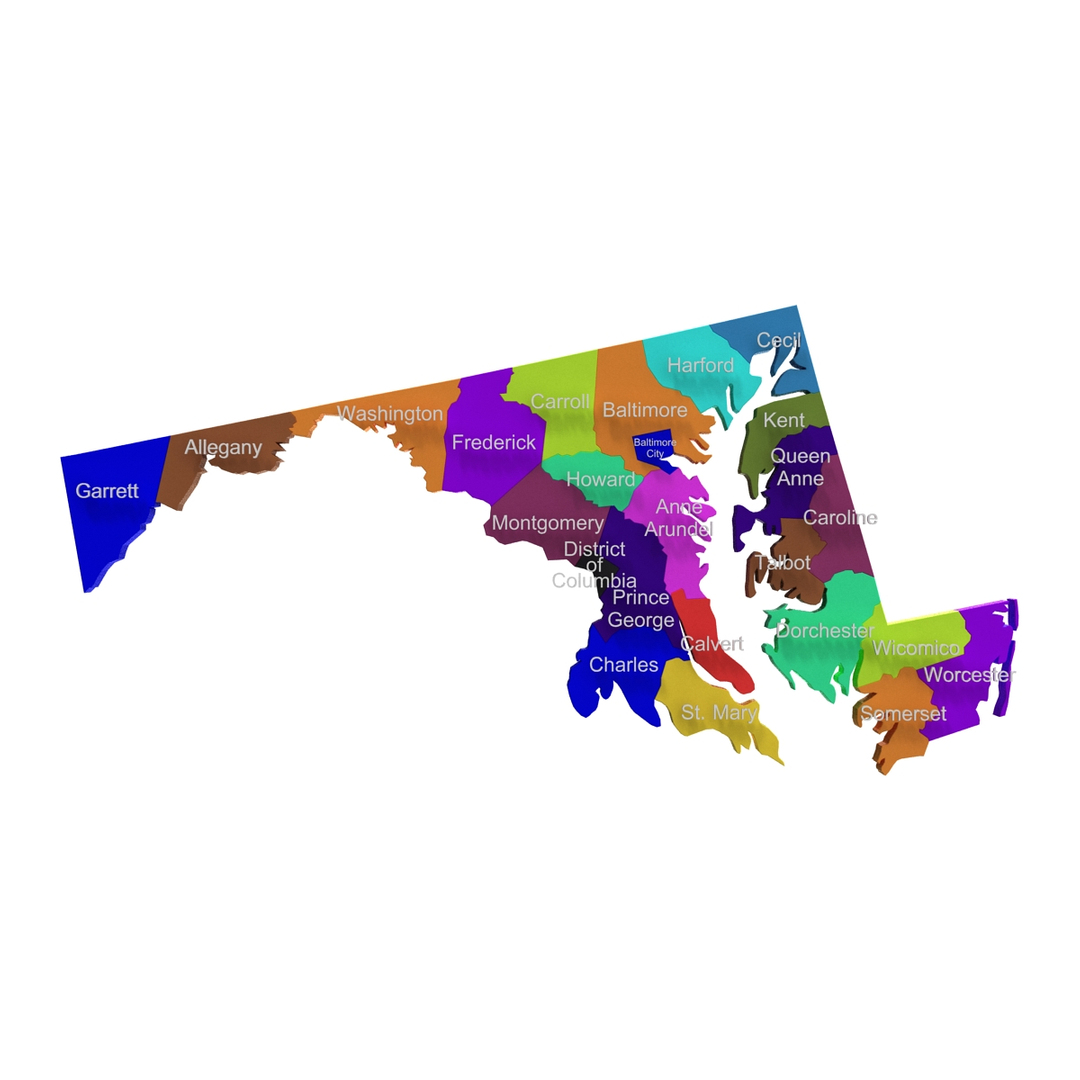 3ds Maryland Counties