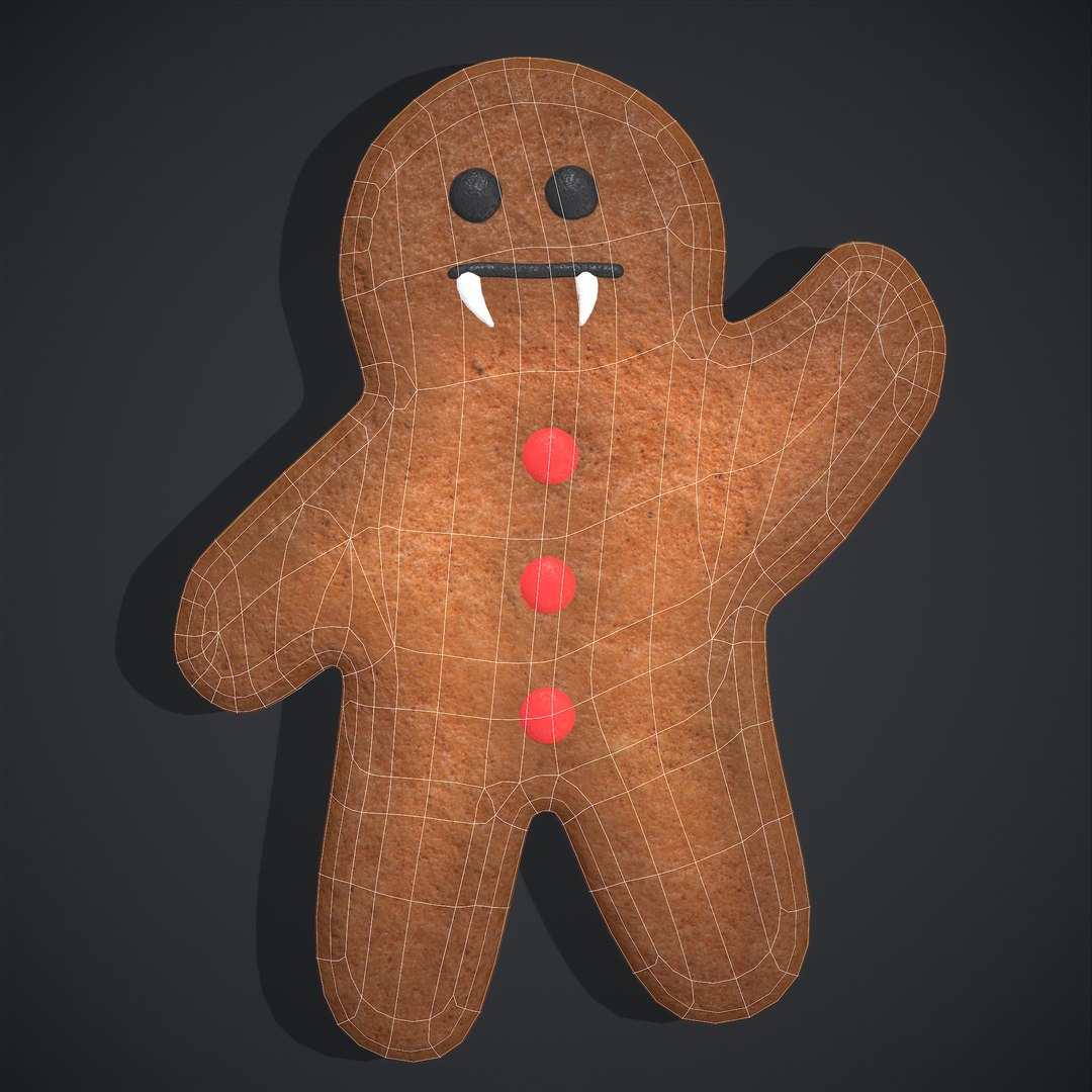 Evil Ginger Bread Man 3D - TurboSquid 1806403