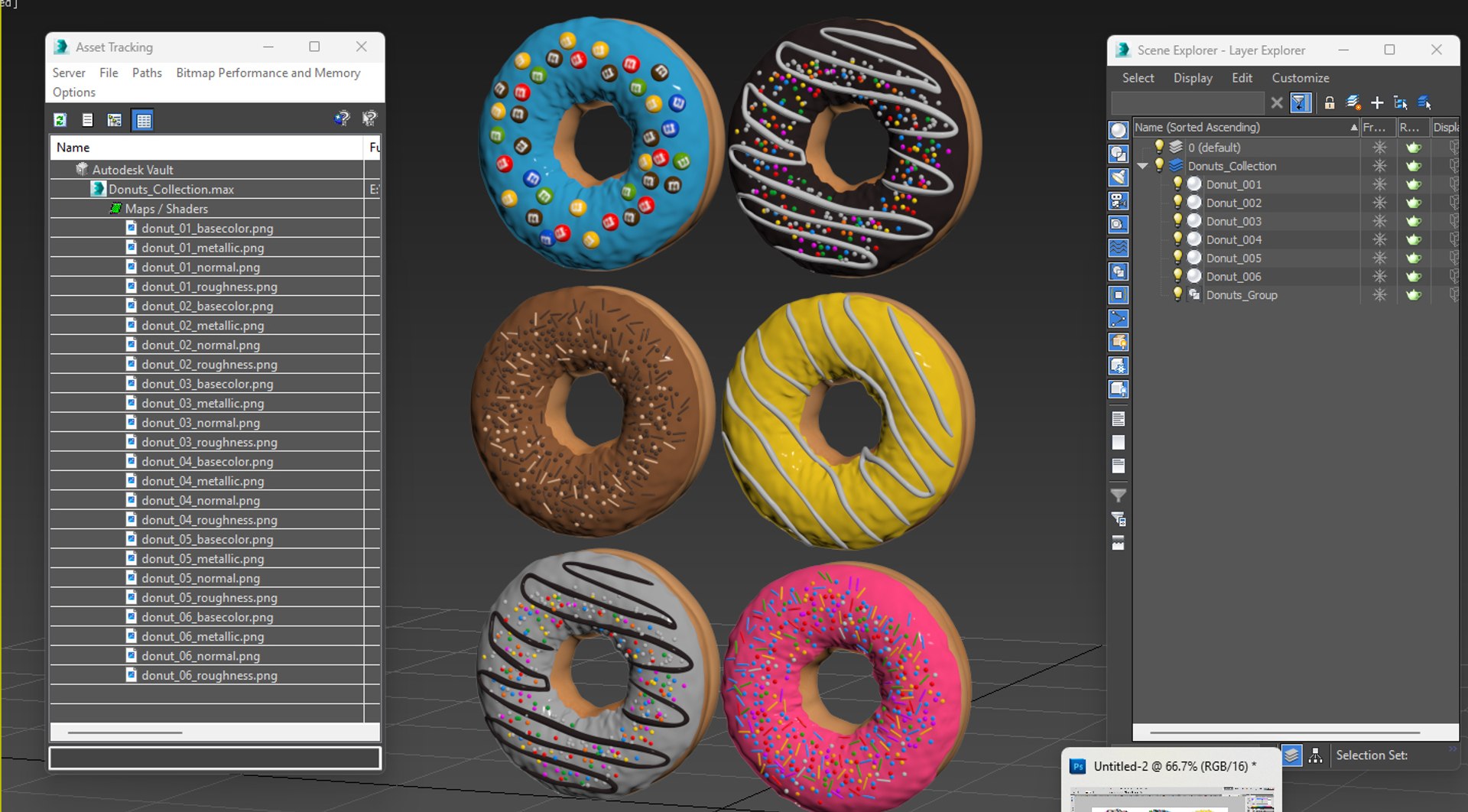3D Detailed Donuts Collection - TurboSquid 2218782