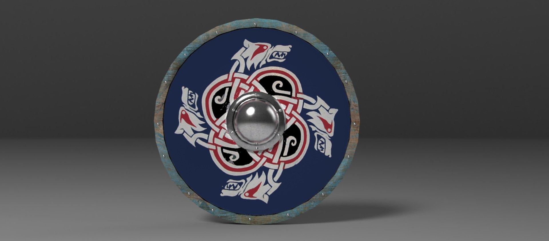 Viking Shield 3d Model